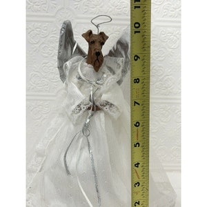Terrier Dog Angel Tree Topper With Silver Wings Kits by Fun Piece ...
