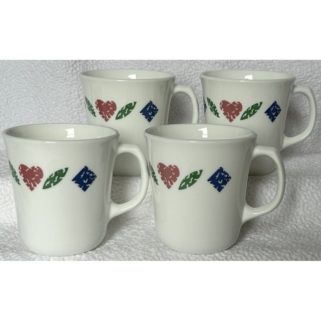 Corelle by Corning Coffee Cups Quilt Pattern Introduced in 1994 Set of ...