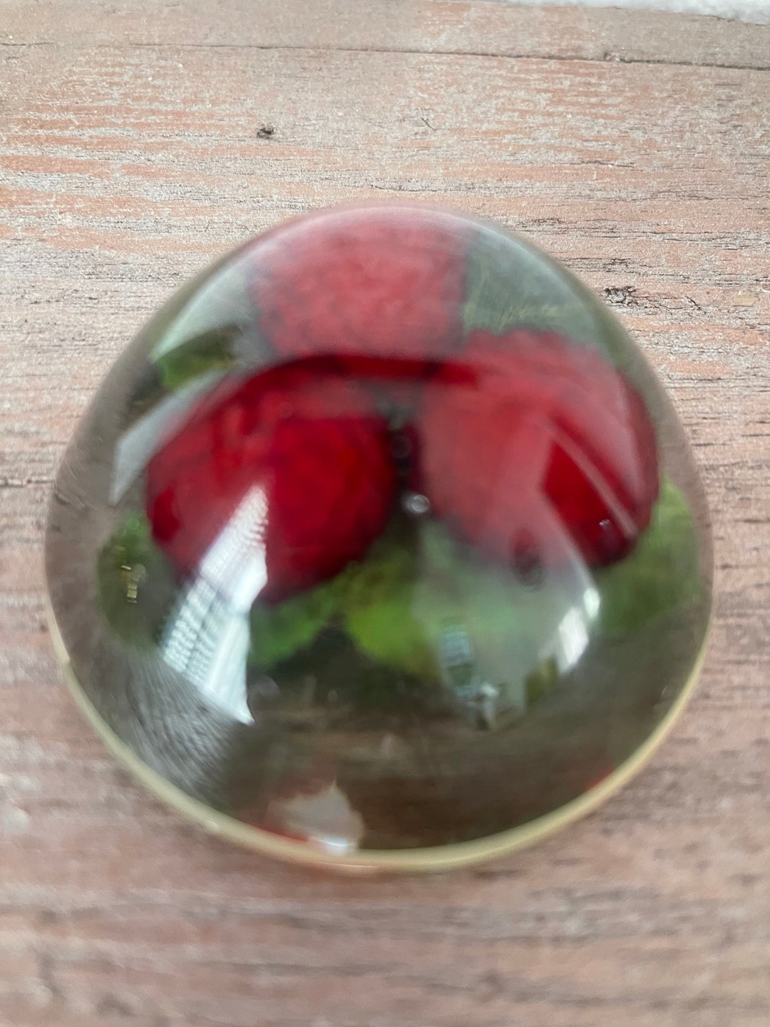 Lucite/acrylic Dome Jam Lid / Paperweight 3 Raspberries. - Etsy
