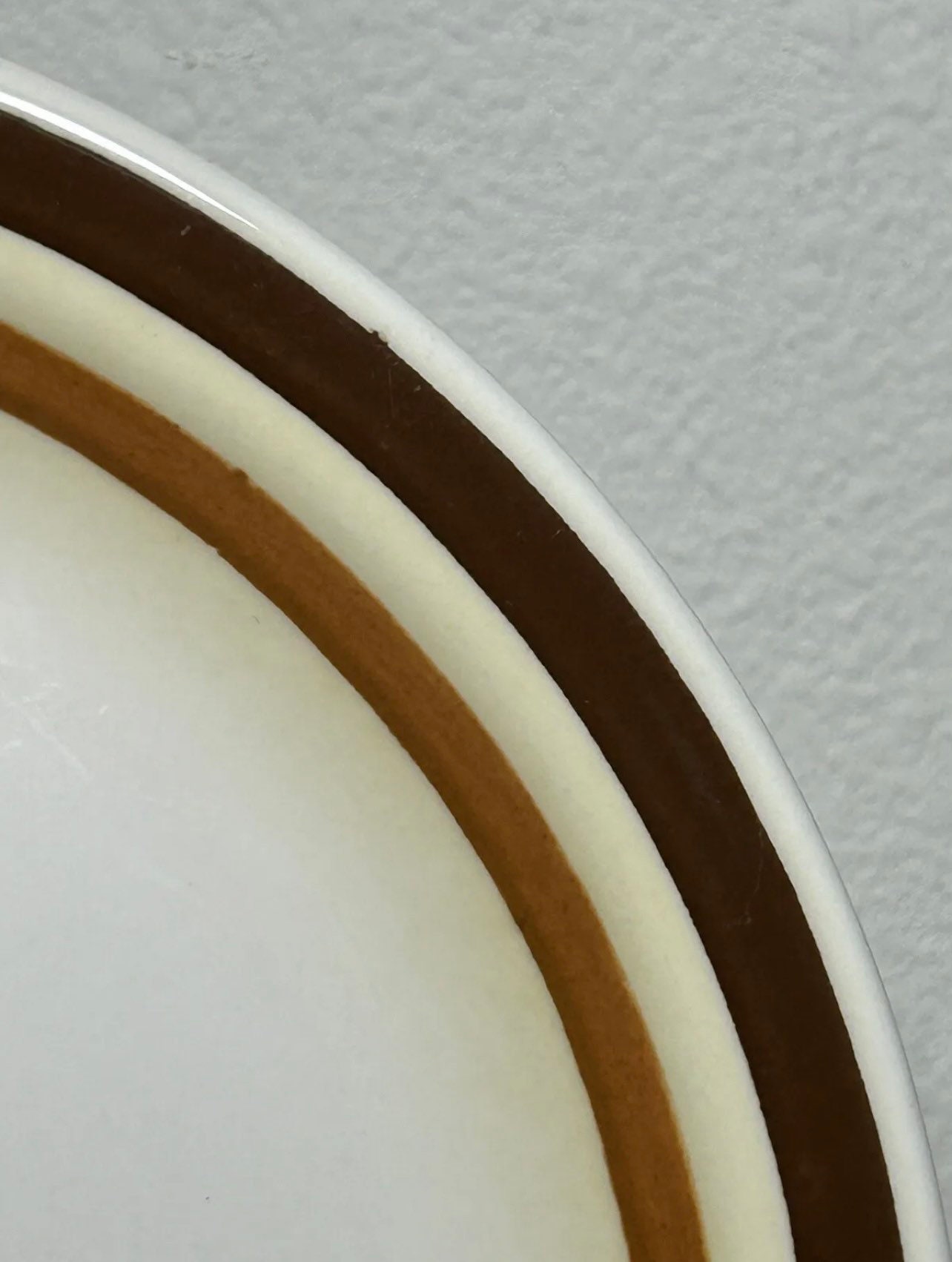 Vintage Buffalo Restaurant Ware Dinner Plates: Brown Stripe, 1960s - Etsy
