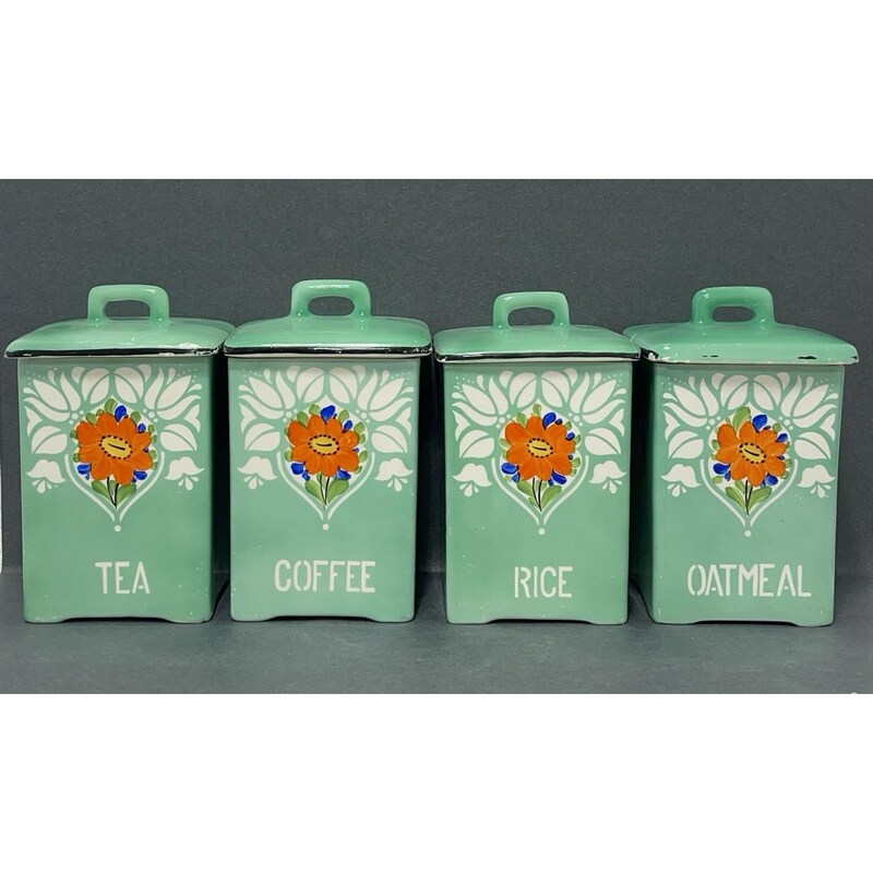 Jadeite Canister Set - Etsy