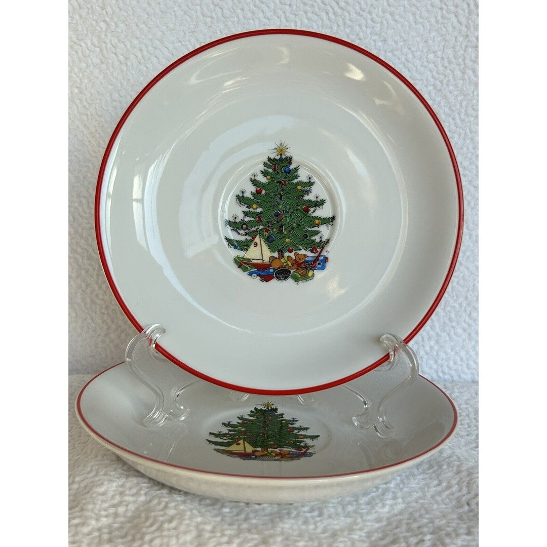 Cuthbertson American Christmas Tree Saucers - Set of 2 (6") - Etsy
