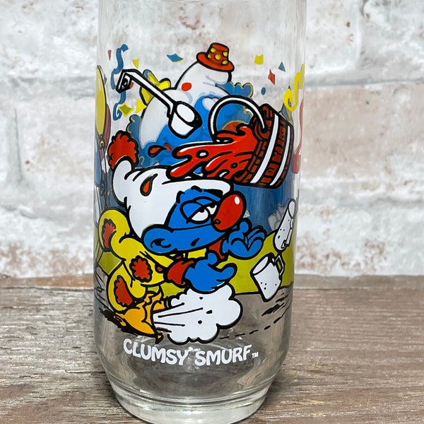 Smurf Drinking Glass - Etsy