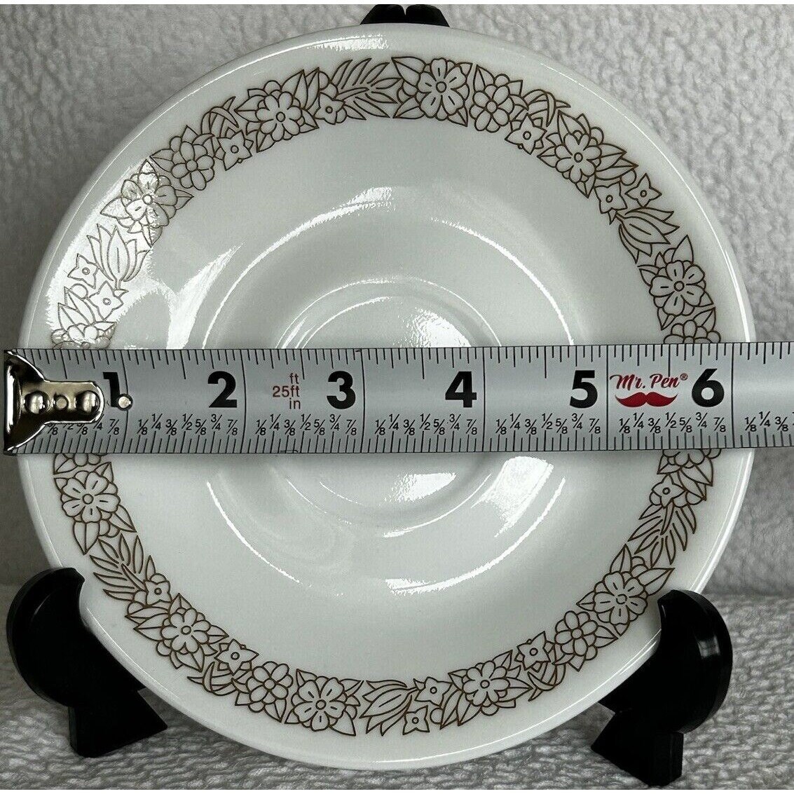 Corelle Woodland Brown Flower Pattern Set of 3 Saucer Plates 1978-1985 ...