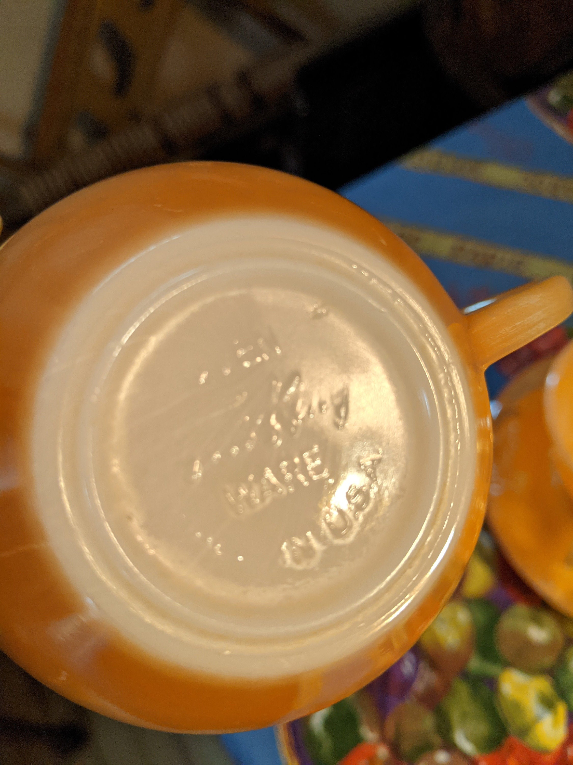 Fire King Tea Cup and Saucer Set of 2 - Etsy