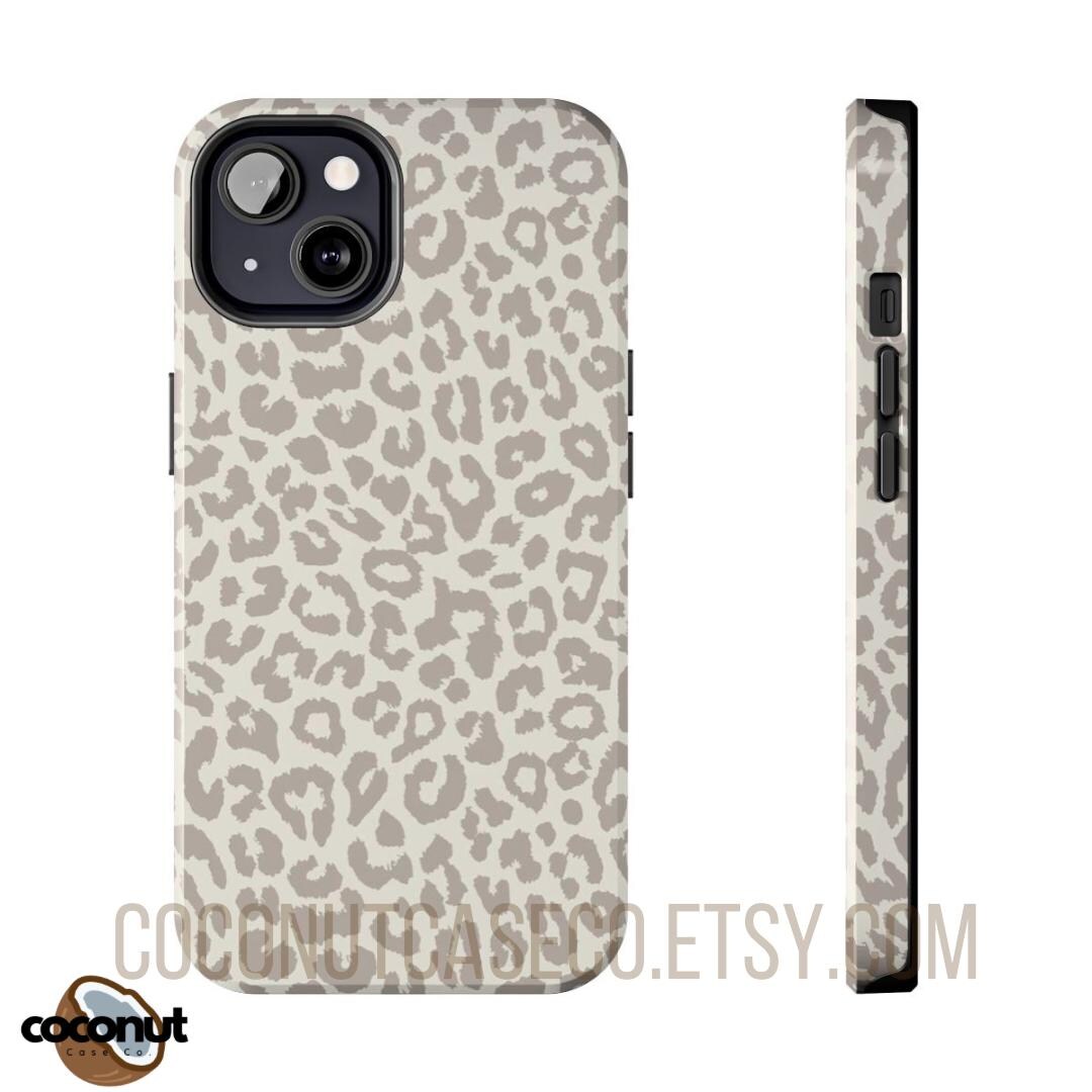 Cheetah Print Beige Phone Case Brown Leopard Trending Animal Print ...