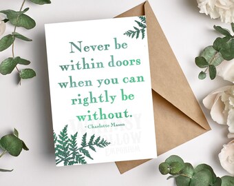 Charlotte Mason Quote I // Printable - Etsy