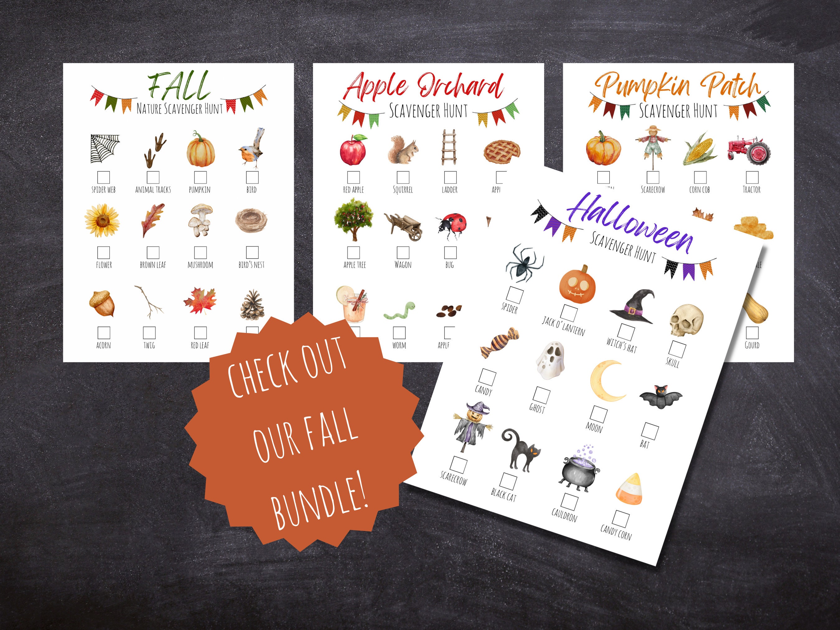 Pumpkin Patch Scavenger Hunt - Etsy