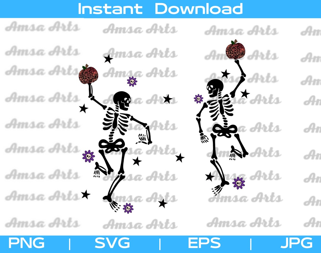 Skeleton Funny Dance SVG, Skeleton Dancing SVG, Halloween Skeleton ...