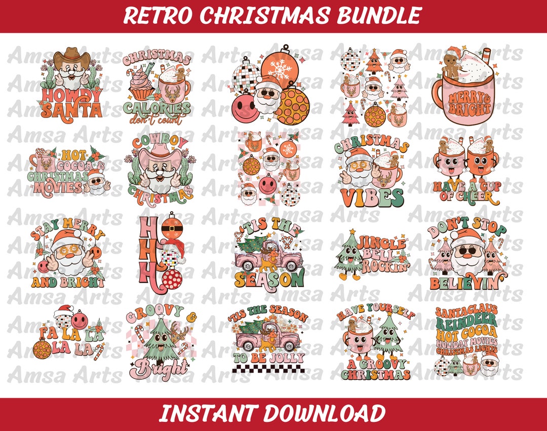 Christmas Bundle Png, Merry Christmas Png, Christmas Png, Western PNG ...