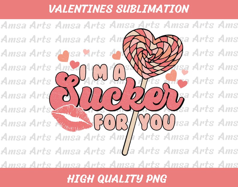I'm A Sucker for You Png, Love Heart Lollipop Png, Valentine's Day ...