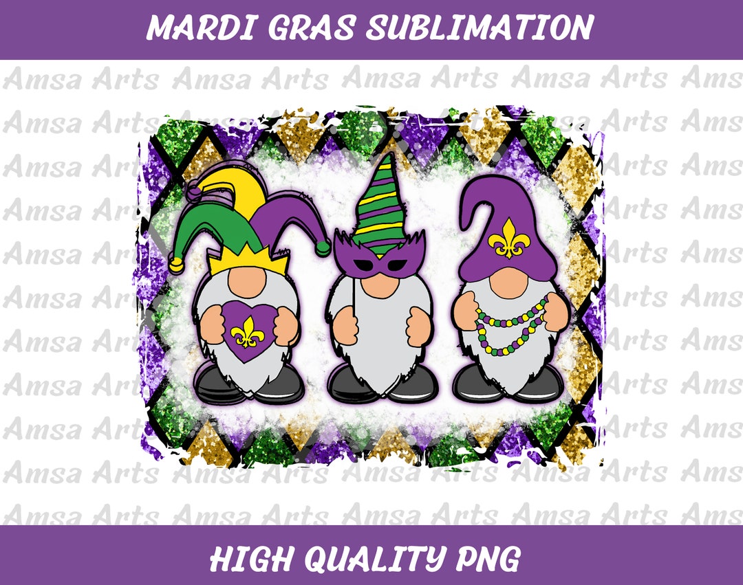 Mardi Gras Gnomes Png, Mardi Gras Svg, Happy Mardi Gras Design ...