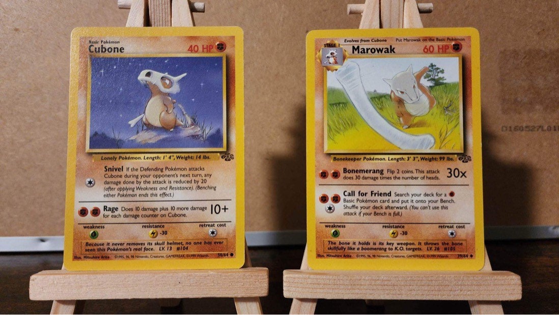 Pokemon Cubone Evolution Card