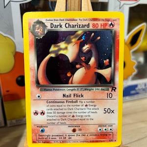 Dark Charizard W/ Free Dark Charmander and Dark Charmeleon - Etsy