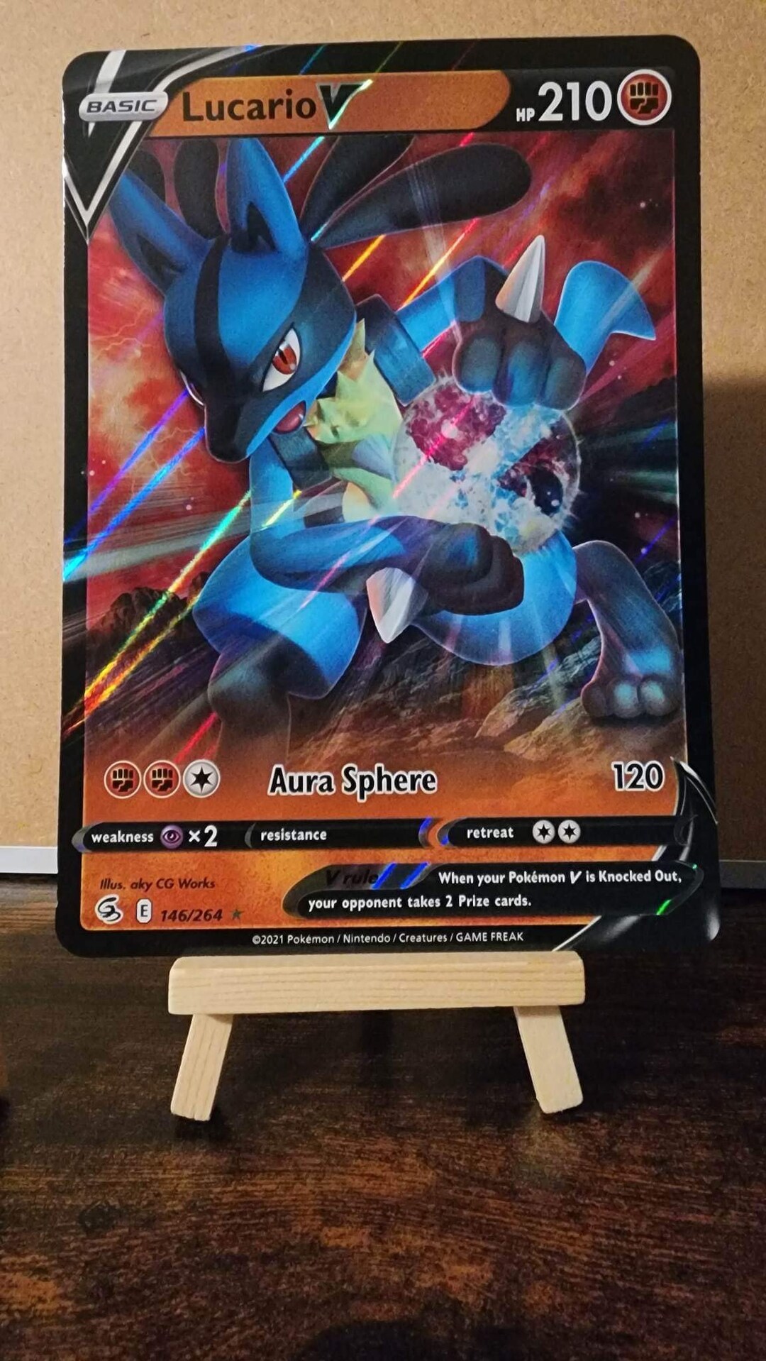 Lucario V - Oversized Card - Etsy