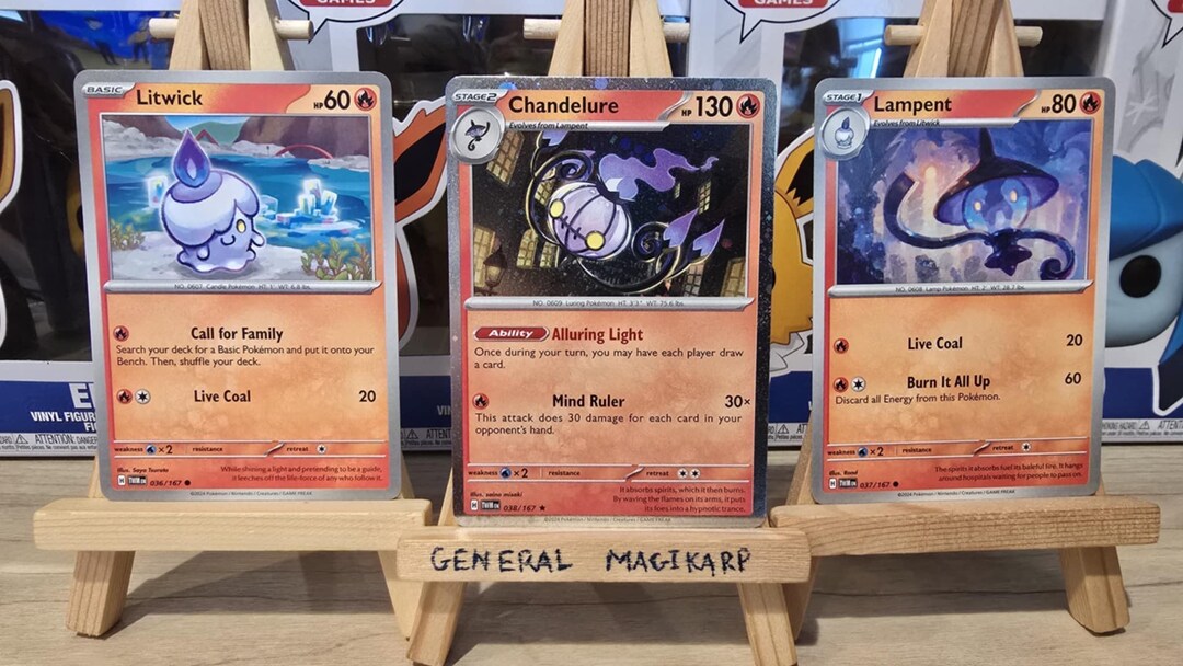 Chandelure Evolution Trio - Etsy