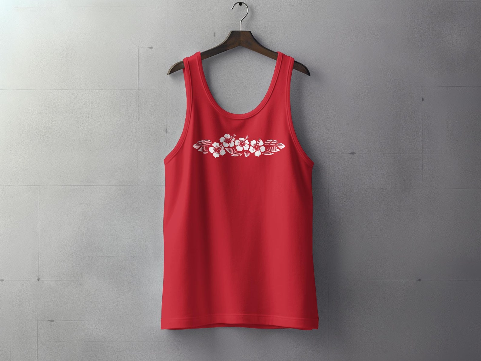 Hibiscus Flower Tank Top, Tropical Floral Women's Tank, Summer ...