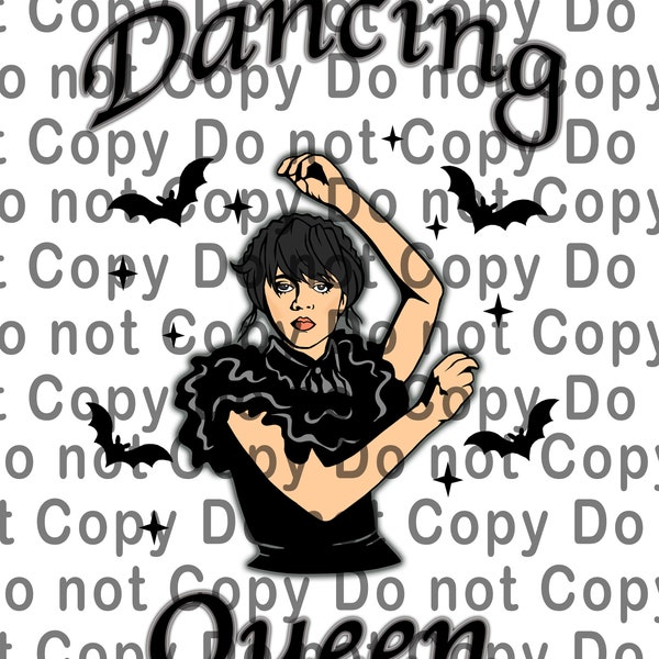 Wednesday Addams Png Dancing Queen - Etsy