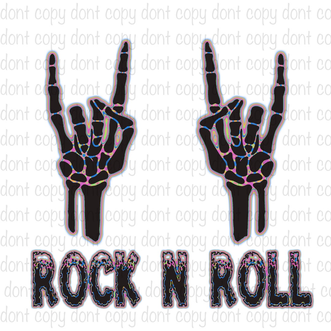 Rock N Roll Hand Horns Heavy Metal PNG Design - Etsy