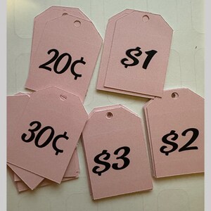 Pink Price Tags, Digital Downloads - Etsy