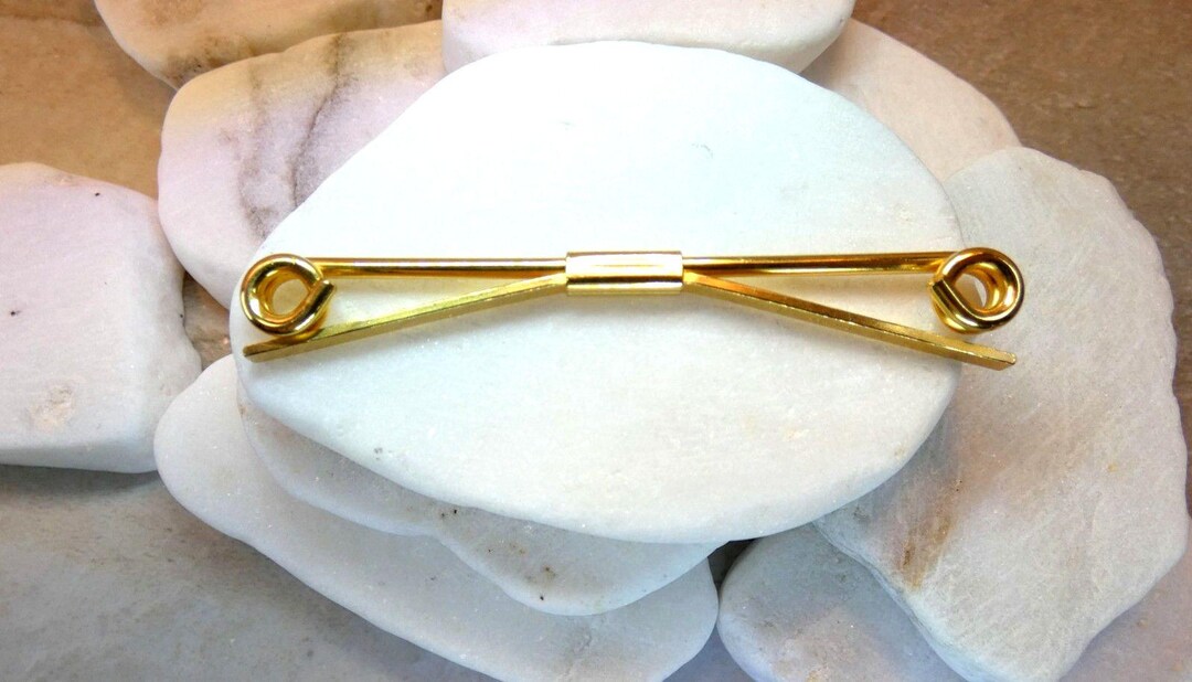 VTG 14k Gold Filled Tie Bar Clip 2 Long Hallmarked - Etsy