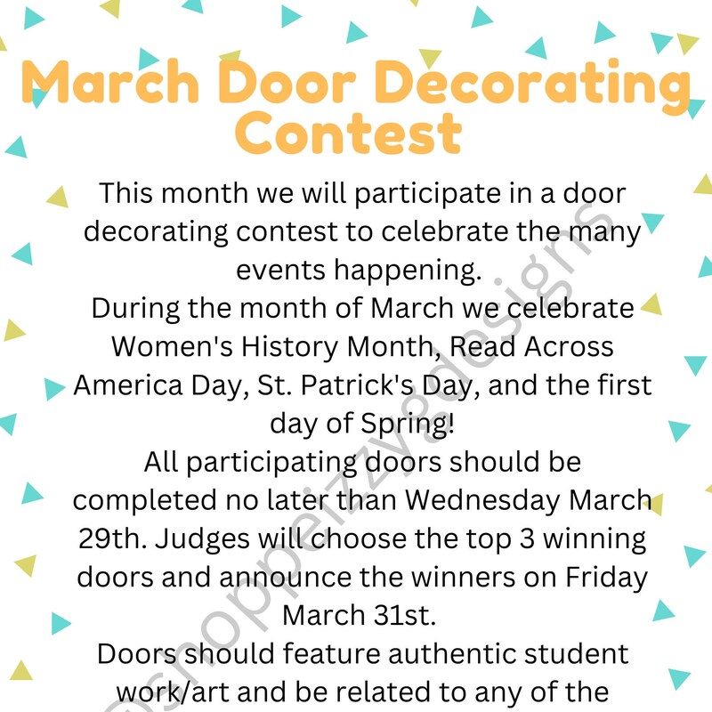 Door Decorating Contest Flyer - Etsy