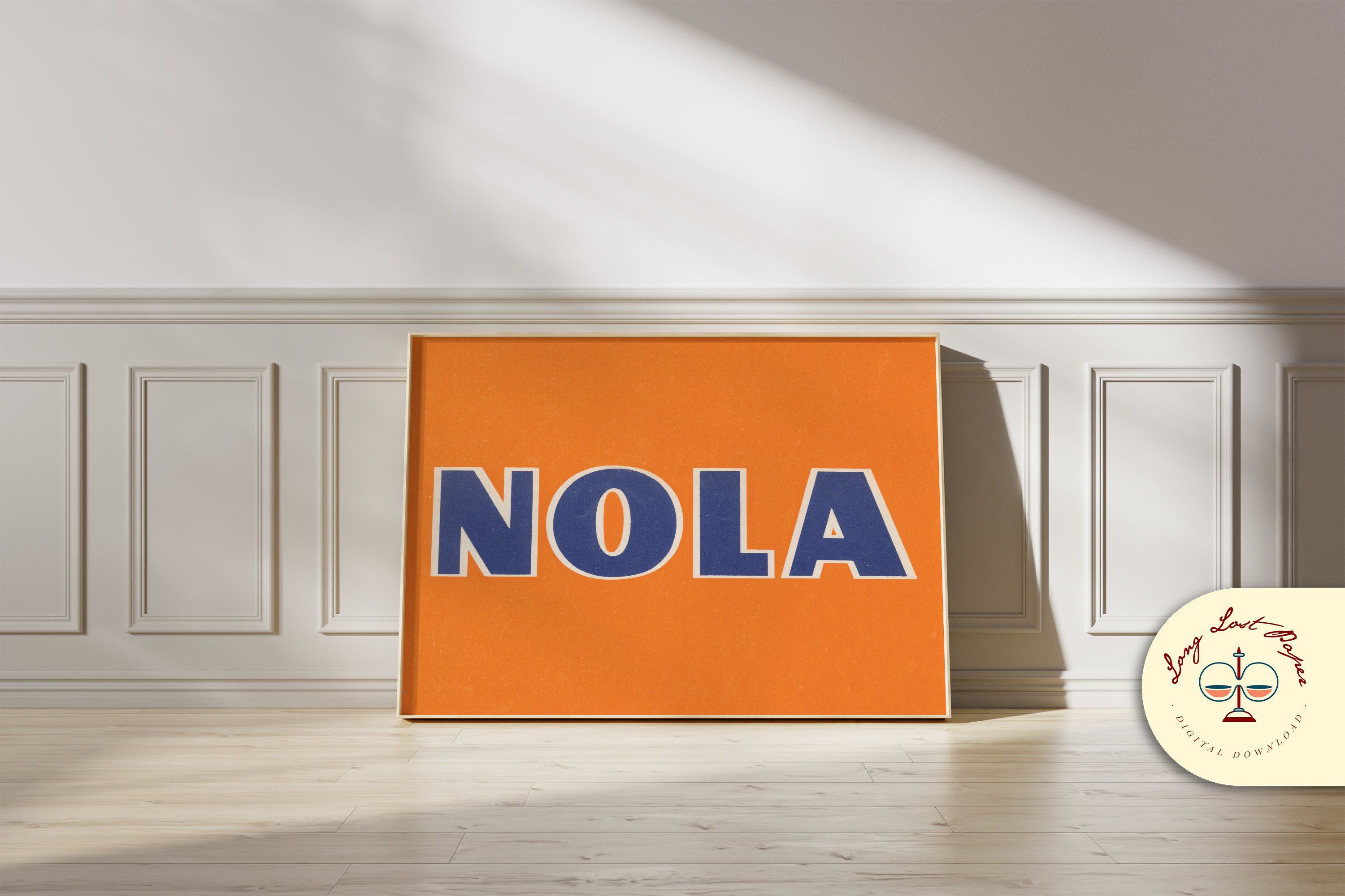 NOLA Type Art Print Set / DIGITAL DOWNLOAD / Nola Typography and Female ...