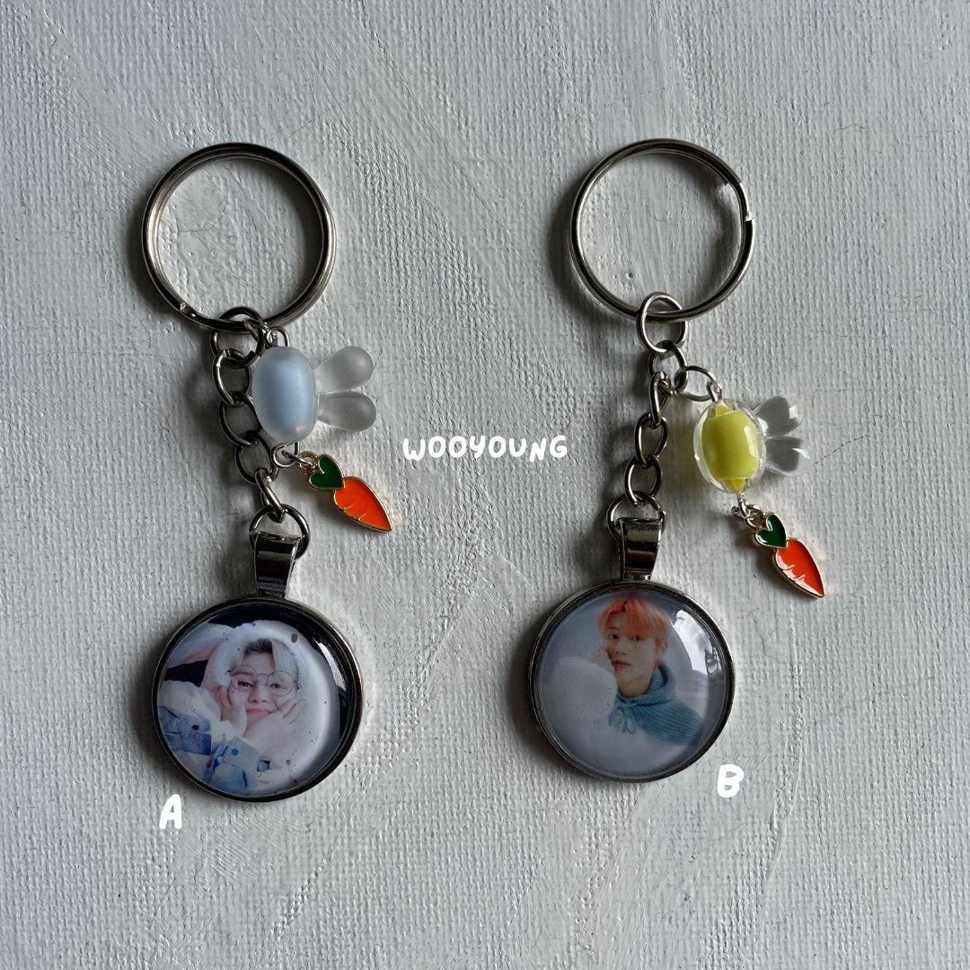 Ateez Bunny Inspired Keychains - Etsy