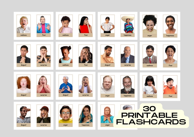 World Emotions Flashcards: Exploring Diversity and Basic Emotions ...