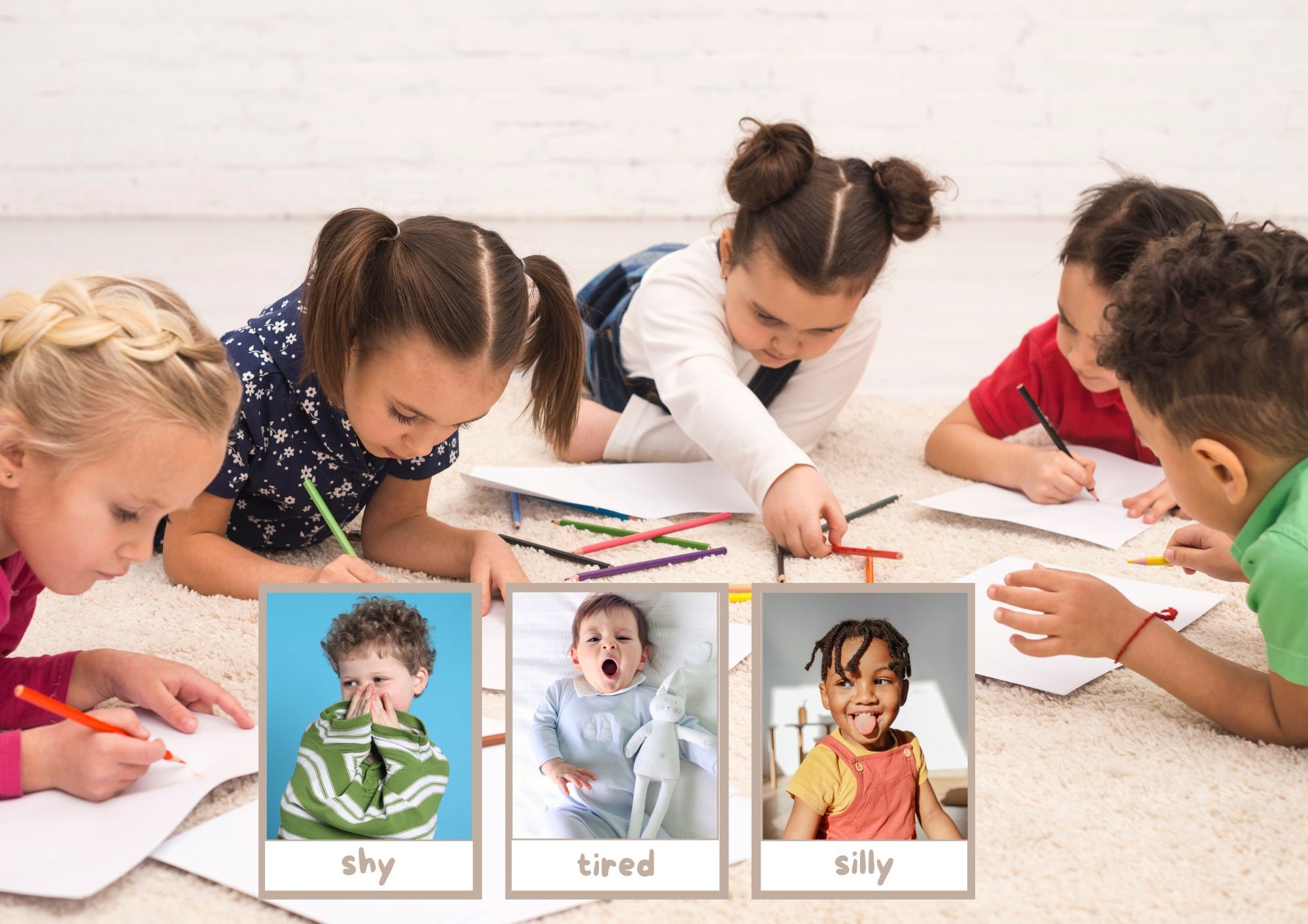 Baby Emotions, Feelings & Expressions Digital Download Cards, Real Face ...