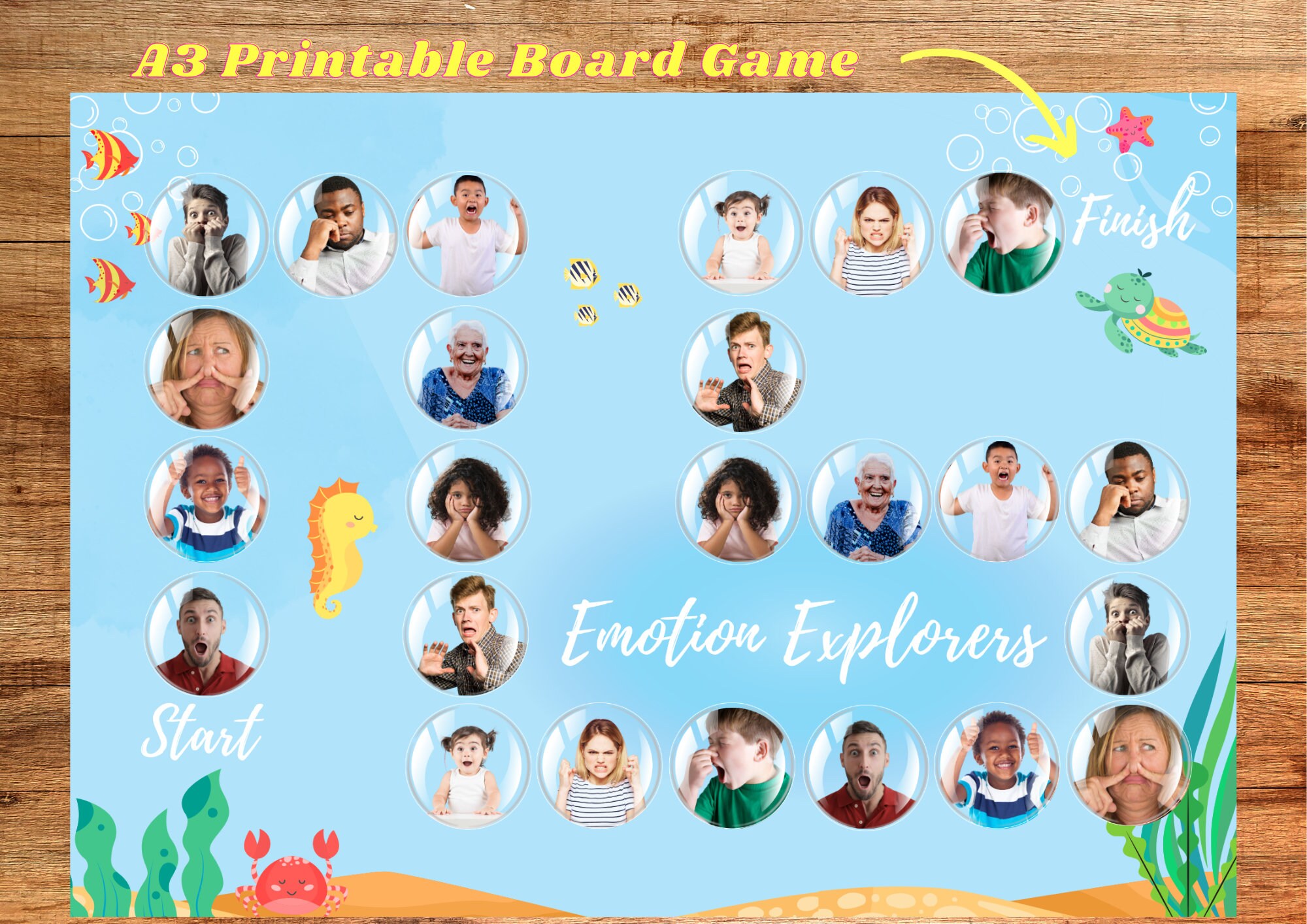 Emotions Explorers Printable Board Game Feelings, Mental Health ...