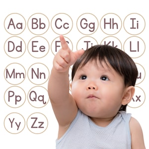 Round Alphabet Flashcards: Printable Uppercase and Lowercase (PDF ...