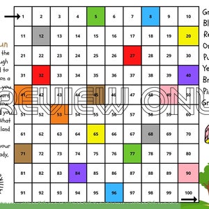 Maths Number 1 - 100 Board Game for Kids & Children, Addition and ...