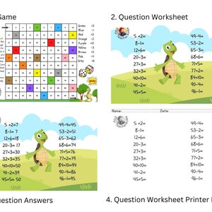 Maths Number 1 - 100 Board Game for Kids & Children, Addition and ...