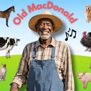 Old Macdonald Had A Farm Printable Props Nursery Rhymes Baby Toddler ...
