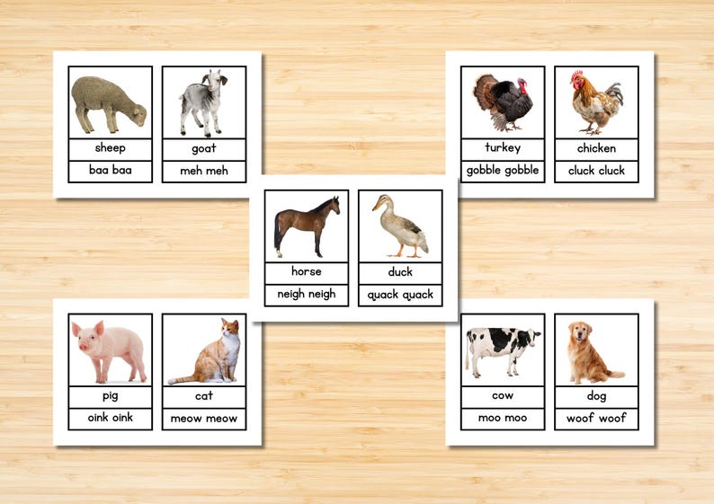 Old Macdonald Had A Farm Printable Props Nursery Rhymes Baby Toddler ...