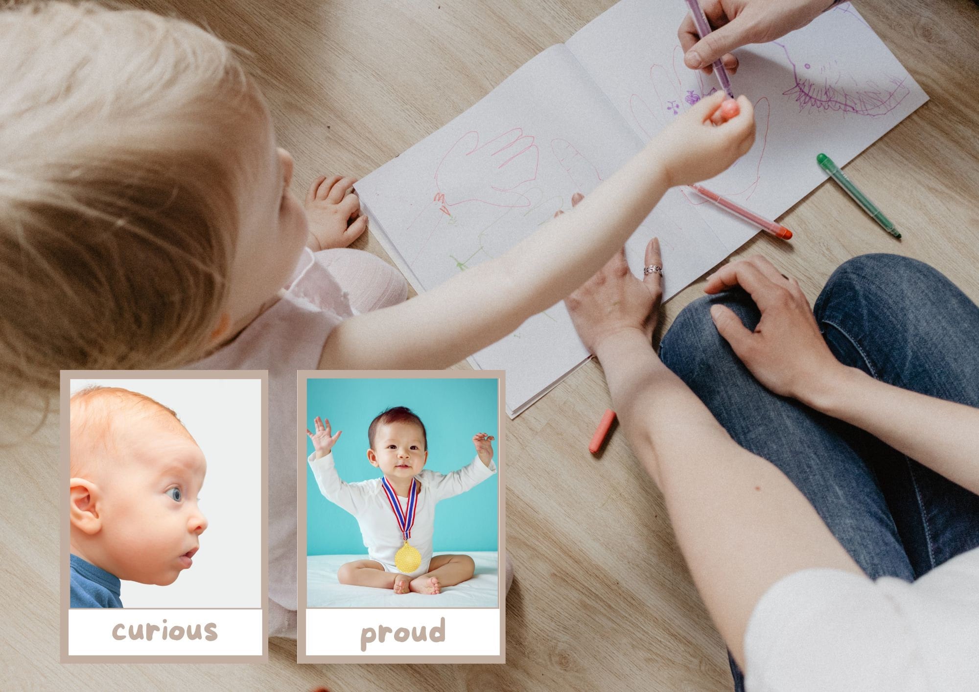 Baby Emotions, Feelings & Expressions Digital Download Cards, Real Face ...