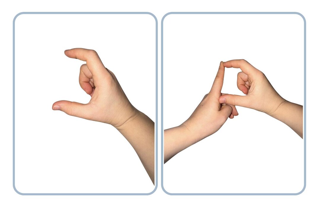 BSL Alphabet Flashcards Real Images British Sign Language No Letters ...
