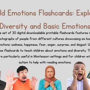 World Emotions Flashcards: Exploring Diversity and Basic Emotions ...