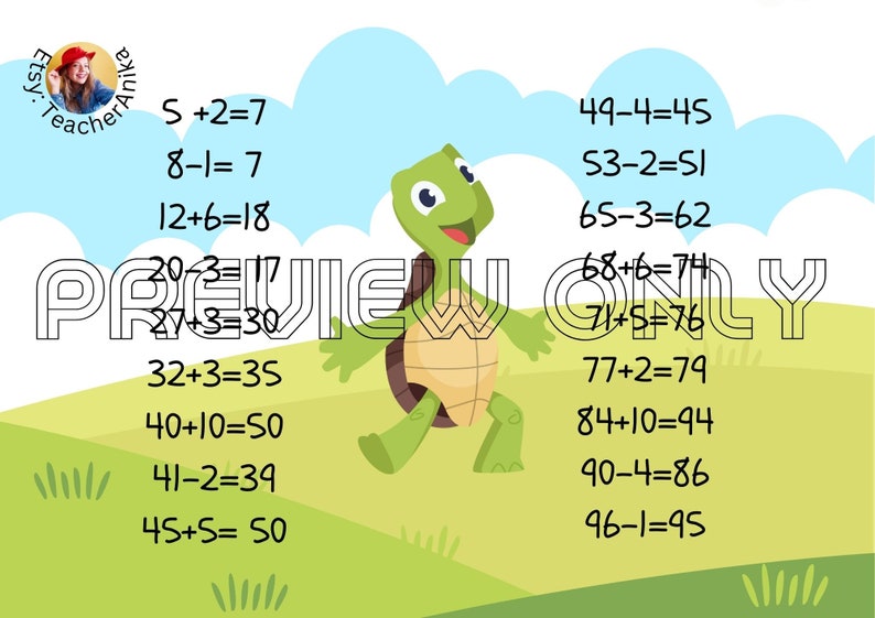 Maths Number 1 - 100 Board Game for Kids & Children, Addition and ...