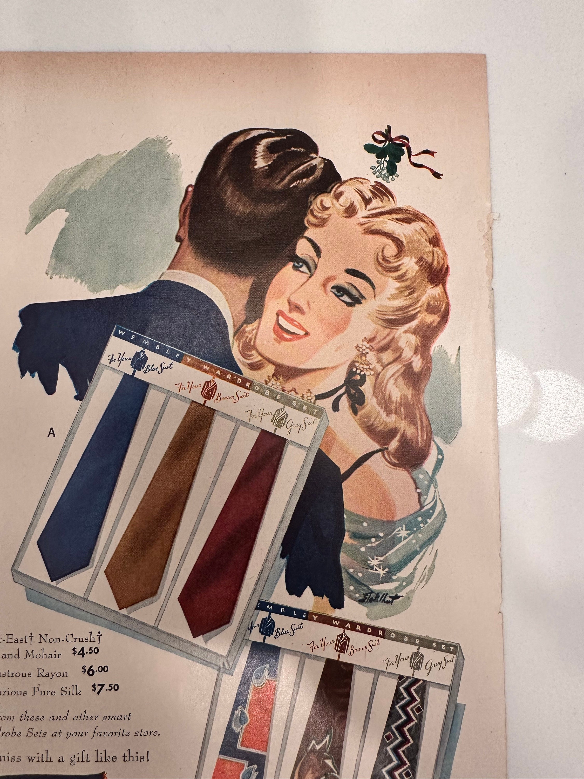 Vintage Menswear Magazine Ad - 1951 - Etsy