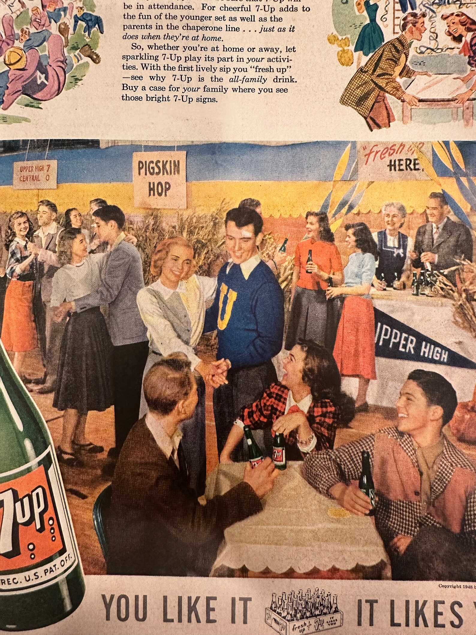 Vintage 7-up Magazine Ad - Etsy