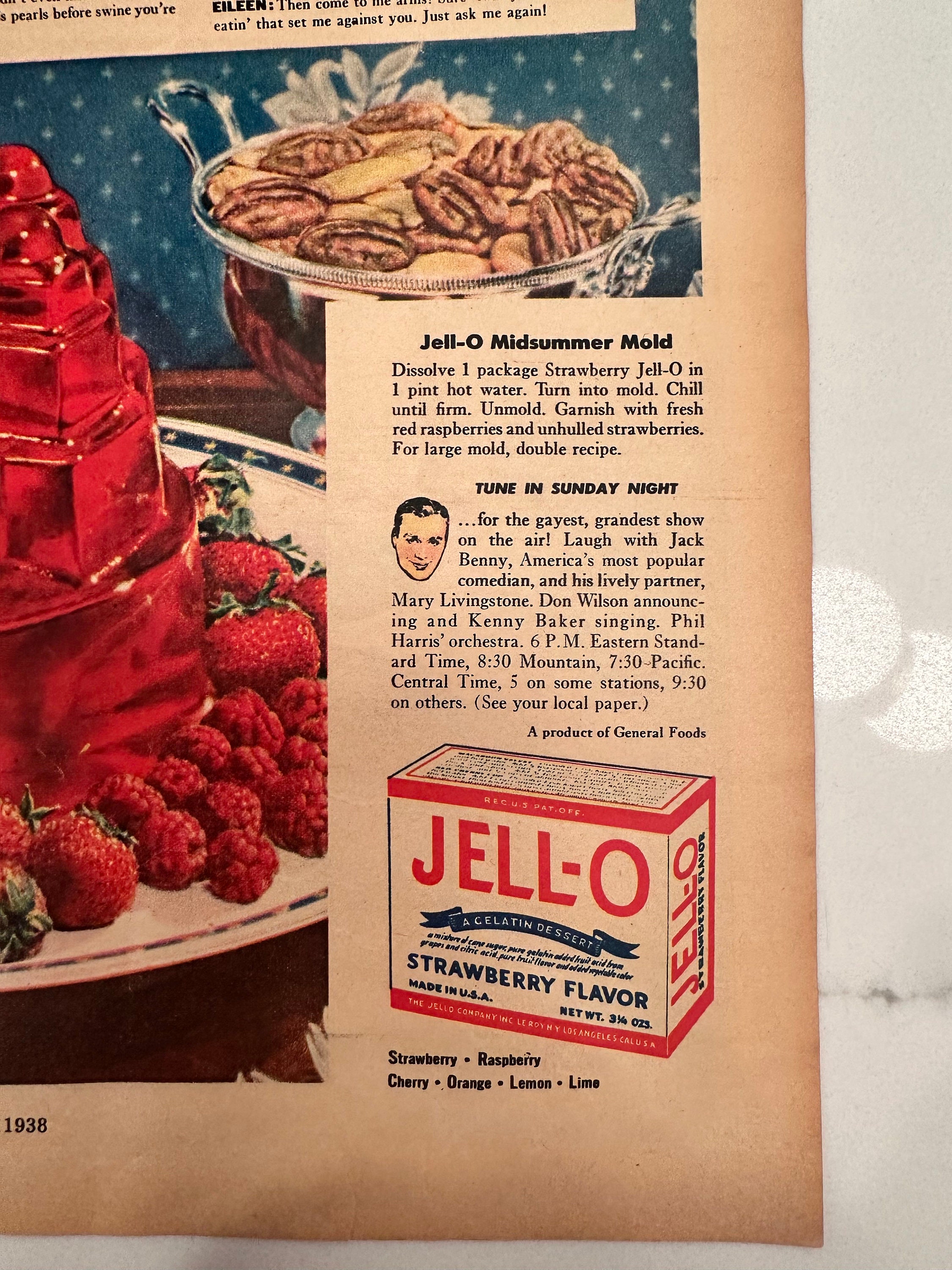 1930s Jell-o Magazine Ad - Etsy