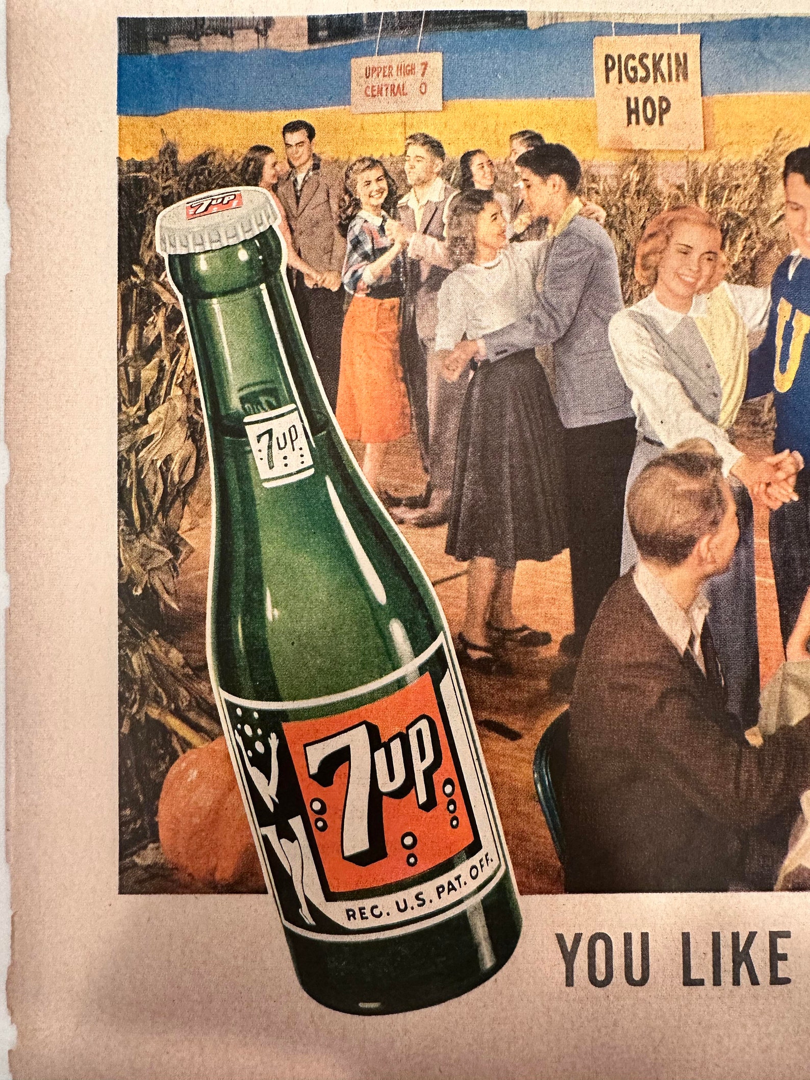 Vintage 7-up Magazine Ad - Etsy