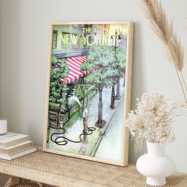 Green New Yorker Poster - Etsy