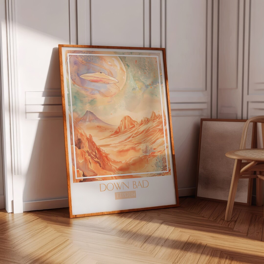 Down Bad TTPD Album Swiftie Poster Swiftly Wandkunst Subtile Swiftie ...