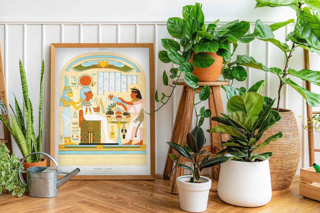 Osiris Printable Ethnic Wall Art, Religion of Ancient Egypt Wall Decor ...