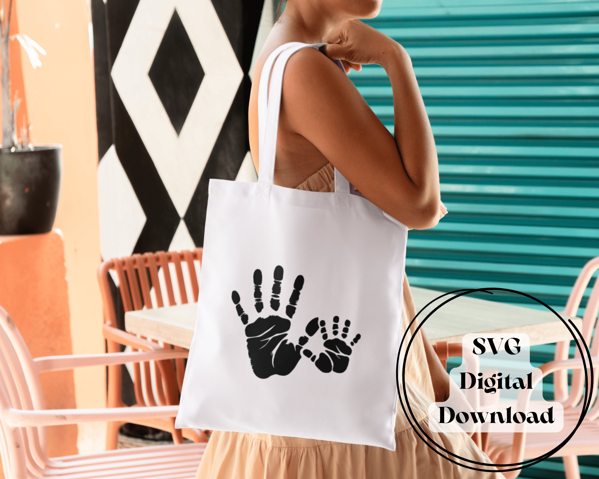 Handprint SVG Cut File Handprint Silhouette Cutting Machine File SVG - Etsy