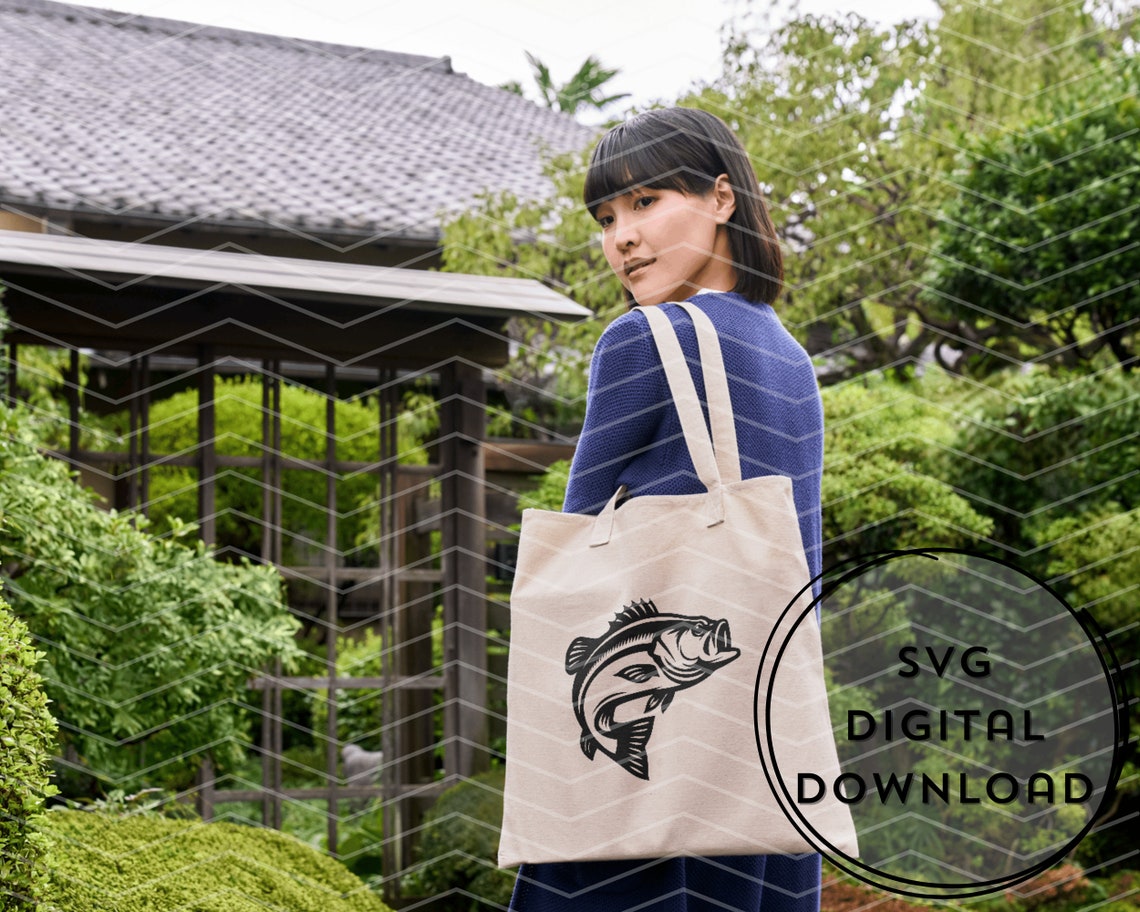 Bass Fish Svg Fishing Fisher Perch Cut File SVG - Etsy Canada