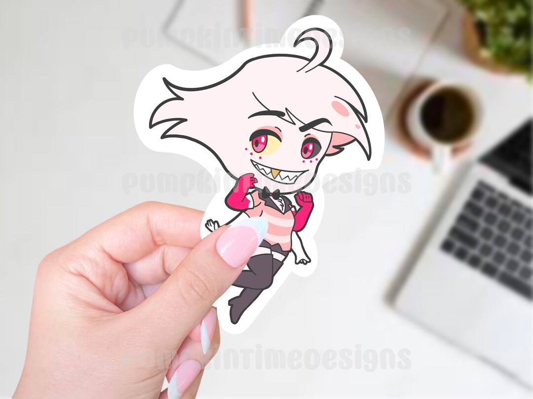 Angel Dust Hazbin Hotel Die Cut Sticker - Etsy